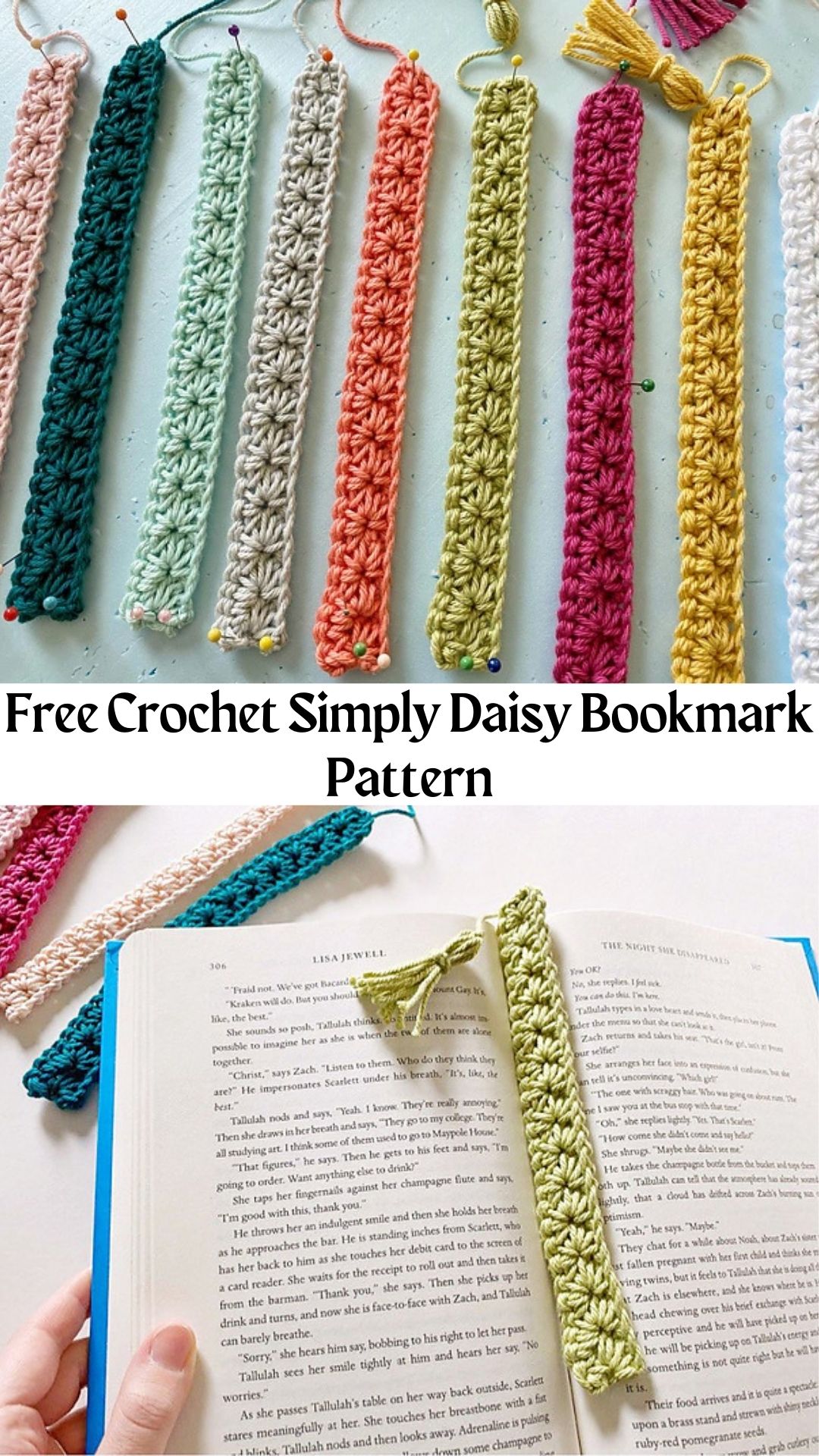 30 Free Crochet Bookmark Patterns for Book Lovers - MyFavoritePatterns